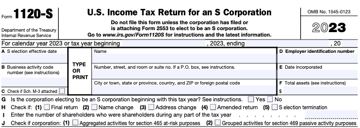 Understanding your S Corporation Tax Return Form 1120-S – Heard